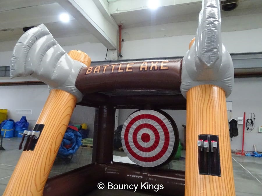Inflatable Axe Throwing - Bouncy Castle Hire in Leicester, Nottingham ...